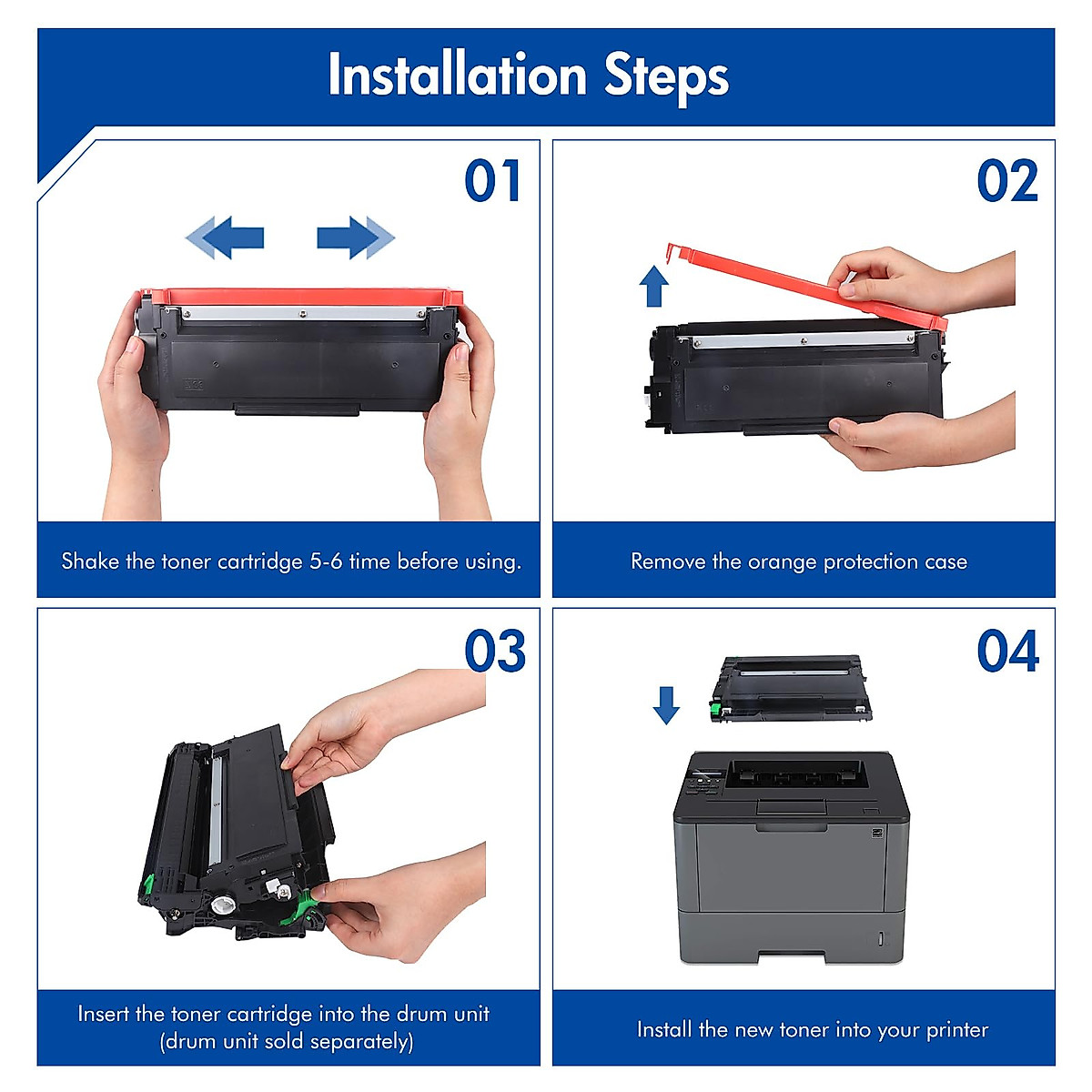 TN-660 High Yield Toner Cartridge: 2 Pack Black Compatible Toner Cartridge Replacement for Brother TN660 TN 660 HL-L2380DW HL-L2300D HL-L2340DW MFC-L2740DW MFC-L2700DW MFC L2700DW MFCL2700DW Printer