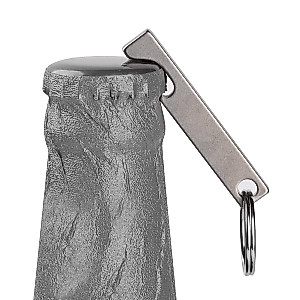 NHDT SW637 Mini Titanium Keychain Beer Bottle Opener,Bar Gifts for Men, Husband, Dad, Boyfriend,EDC Supplies for Outdoor Travel.Only 0.28oz weight
