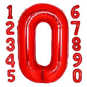 40 InchLarge Red Number 11 Balloons 11 for Birthday 11th Birthday Decorations for Kids Boys Girls 11 Years Old Birthday Gift Decors Anniversary Gradient Unicorn Party Mermaid Theme
