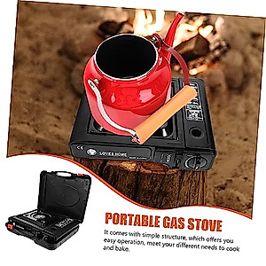 Toddmomy 1 Set Portable Cassette Furnace water bottle backpack griddle for gas grill portable gas burner fuel camp stove outdoor cookware tools backpack on foot abs travel Windproof stove