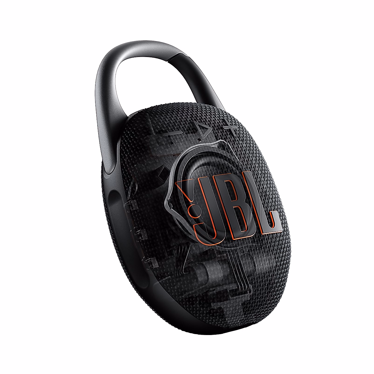 JBL Clip 5 - Ultra-PortaJBL Clip 5 - Ultra-Portable, Waterproof & Dustproof Bluetooth Speaker, Big Pro Sound with Punchy bass, Integrated Carabiner, Up to 12 Hours of Play, (Black) (Renewed)