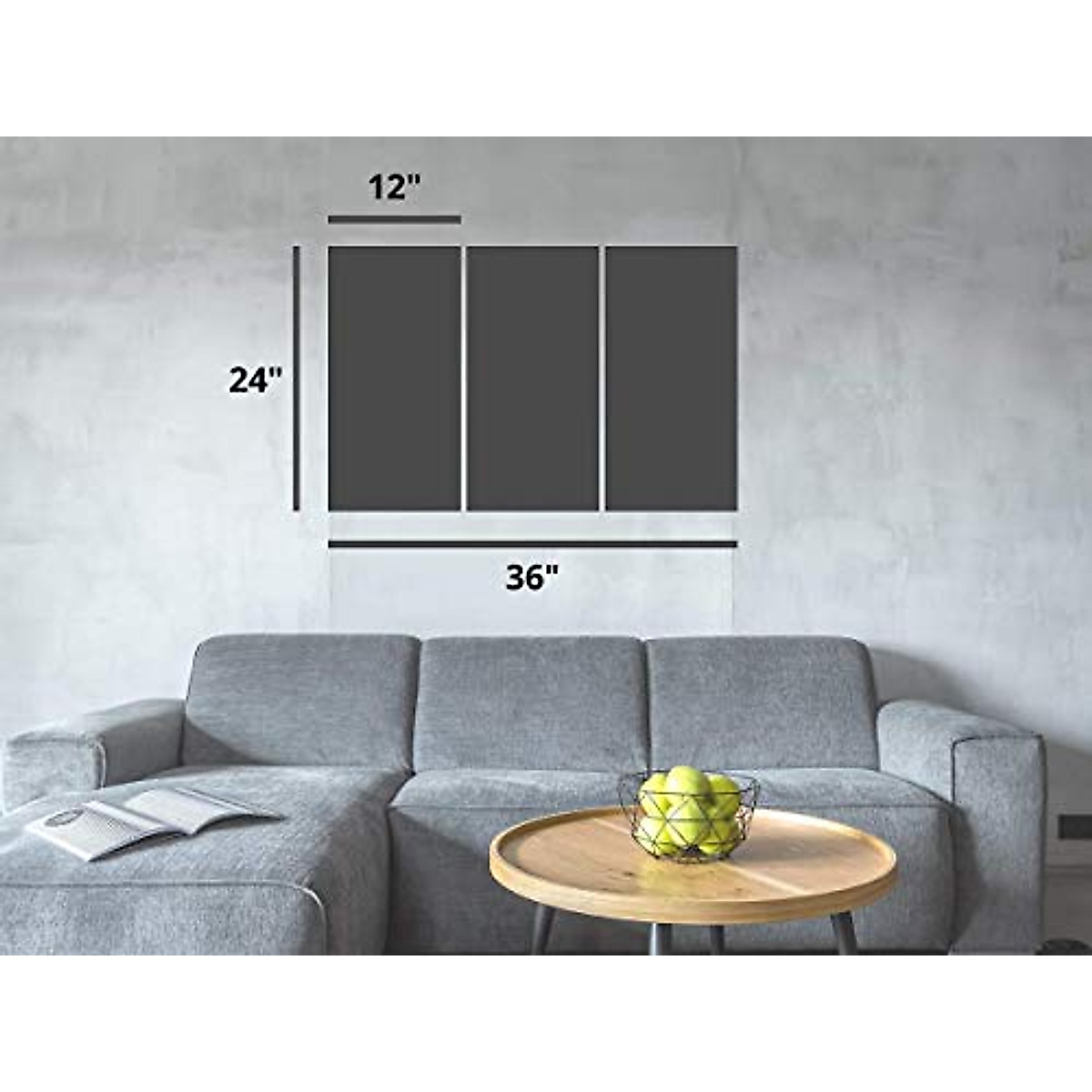 Longhorn Wall Decor - Western Decor Wall Art - Farmhouse Artwork - Cow Canvas Wall Art - 3 Piece Set 24x36 - Texas Theme Picture for Home or Office