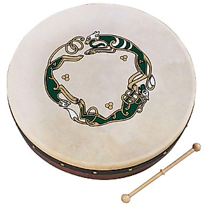 Waltons Bodhrán 18" (Chase) - Handcrafted Irish Instrument - Crisp & Musical Tone - Hardwood Beater Included w/Purchase
