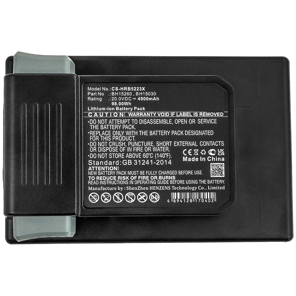 henhaoro 4900mAh Vacuum Battery for Hoover BH55210 BH53310 BH53350 BH53420 BH53420PC for VAX ONEPWR SpotlessGo Cordless BH15260