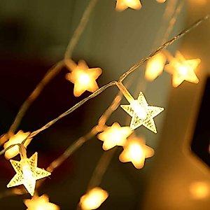 Traveant String Lights, Fairy Lights 50 Led 8 Modes Star Lights, Extendable Waterproof Twinkle Lights for Home, Party, Christmas, Wedding, Garden