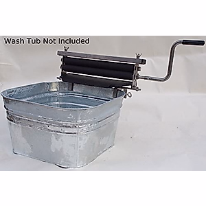 18 Inch Solid Stainless Steel Industrial Hand Wringer, Wisemen, Car Detailers, Washing Services, Clothes - Made in USA