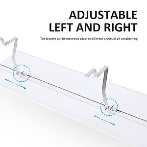 FhonLee Adjustable Air-Conditioning Air Deflector, Air Conditioning Air Outlet Anti-Direct Blowing Baffle Wind Guide Cover for Home/Office/Office Buildings (White - 15.75 x 7.88 Inch)