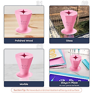 iVyne Gem - Suctioned Vinyl Weeding Scrap Collector and Holder for Weeding Tools for Vinyl (Pink)