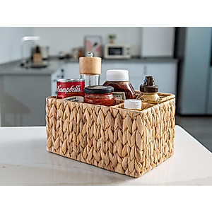 StorageWorks Small Wicker Baskets Wicker Flatware Organizer