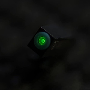 Night Fision Standard Height Perfect Dot Tritium Night Sight Set Compatible with Taurus G3C/GX4, White Front Ring, U Notch Black Rear Rings