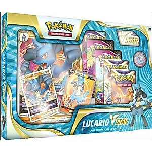 Pokemon Lucario Vstar Premium Collection Box - 6 Booster Packs