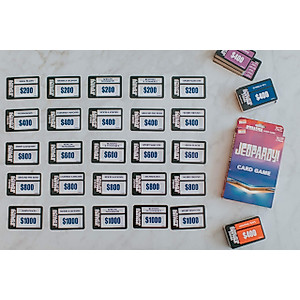 Endless Games Jeopardy Card Game - Travel Sized Quiz Competition - Fast Paced Party Game