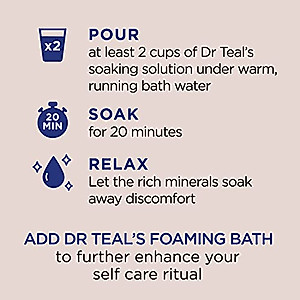 Dr Teal's Salt Soak with Pure Epsom Salt, Nourish & Protect with Coconut Oil, 3 lbs
