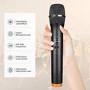 音王 inandon-KV-V5 Plus Karaoke Player, with Wireless Mic, 21.5 inch Touch Screen 8TB HDD, Home Entertainment Online Movie Intelligent Song-selection Free Cloud Download, KV-V5 Pro KTV Machine