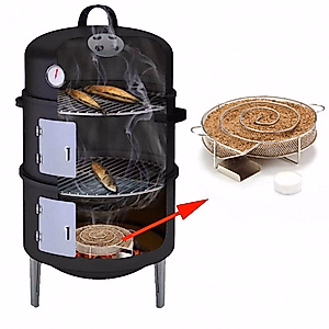 Will Outdoor Cold Smoke Generator Sawdust Powder Smoker Hot and Cold Smoking BBQ Saw Charcoal Gas Grill Hot and Cold Smoking Salmon Meat Burns