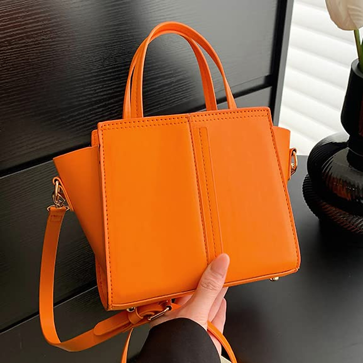 Crossbody Bags for Women Soft PU Leather Fashionable Small Tote Handbag Satchel Purses 2023