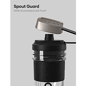 Cocinare 16oz Shaker Bottle, Perfect for Smoothies and Protein Shakes, Compatible Gopower eLite, Black