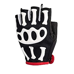 SPAKCT Half Finger Cycling Gloves Road Mountain Bike Gloves for Mens Teen Boys CL006 (L)