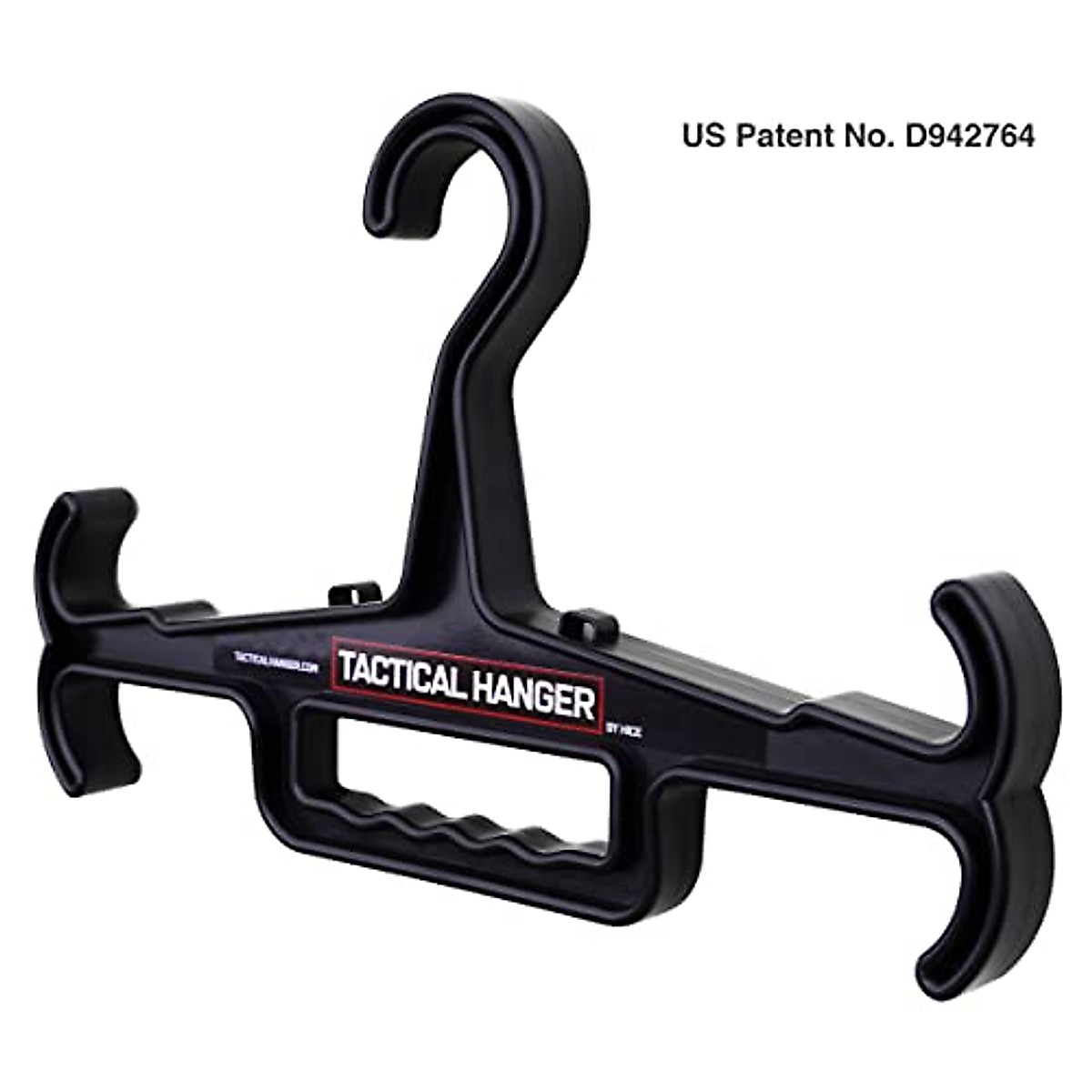 Tactical Hanger by HICE | Original Heavy Duty Standard Hanger | 200 lb Load Capacity | Durable High Impact Resin | for Body Armor, Tactical, Police, Military Gear, Scuba, Survival Equipment (Black)