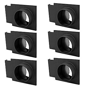 6 Pack of Fulton 4 inch Blast Gates with Double Sided Port – for Use With Dust Collection Machinery - Vacuums with 4 inch Hose
