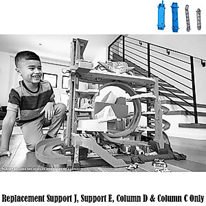 Replacement Parts for Ultimate Garage - Hot Wheels Ultimate Garage Vehicle Playset FTB69 ~ Replacement Parts Bag 2 ~ Replacement Support J, Support E, Column D & Column C