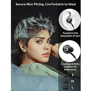 ZAMZAM PRO Stereo Headphones Works for Motorola Moto G Power (2021) with Hands-Free Built-in Microphone Buttons + Crisp Digital Titanium Clear Audio! (3.5mm, 1/8 inch)