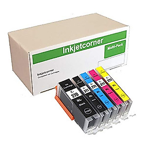 Inkjetcorner Compatible Ink Cartridges Replacement for PGI-270 CLI-271 PGI 270 XL CLI 271 for use with MG5700 MG6800 TS5020 TS6020 (Big Black, Small Black, Cyan, Magenta, Yellow, 5-Pack)