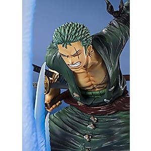 TAMASHII NATIONS Bandai Figuartszero Roronoa -Zoro- Yakkodori "Onepiece",White, Approx 190mm