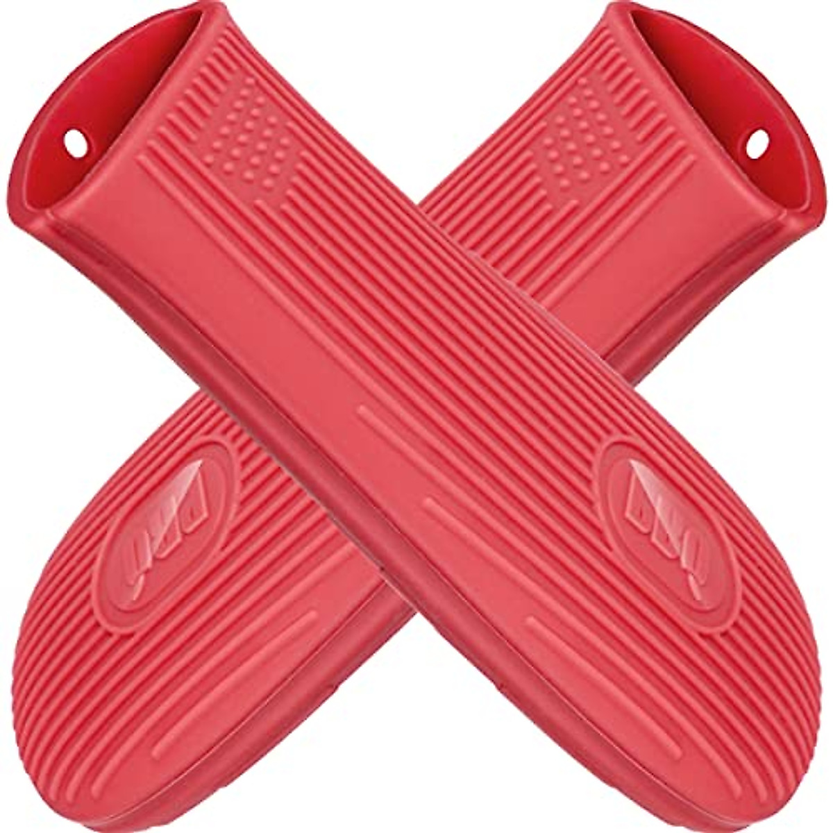 Cast Iron Handle Cover, 2 Pack Extra-Thick Silicone Heat-Resistant Cast Iron Skillet Handle Cover, 5-inch Flat Grip Handle Holder Cover to Move Pans, Skillets from Oven, Stovetop, Burner