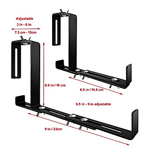 Planter Box Bracket,Flower Box Holder Brackets,Adjustable Window Box Brackets for Patio Garden Fence Pergola Balcony