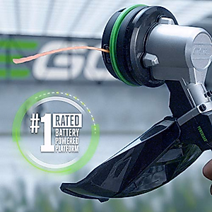 EGO Power+ ST1520 15-Inch 56-Volt Cordless String Trimmer with POWERLOAD and Carbon Fiber Straight Shaft - Battery and Charger Not Included, Black