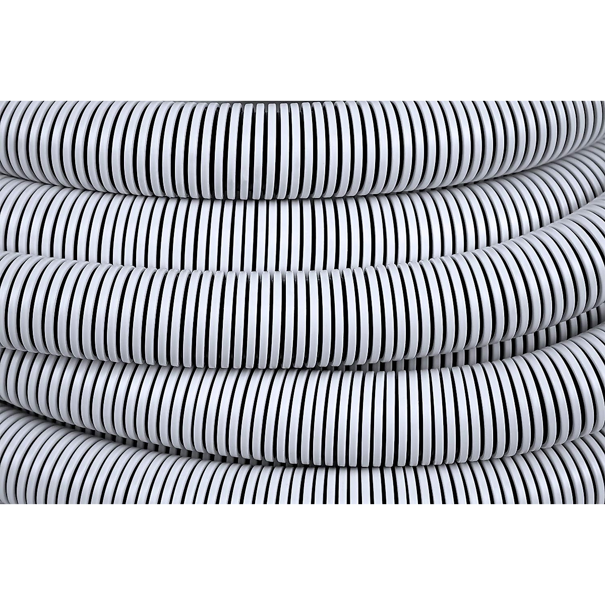 Poolmaster Commercial In-Ground Swimming Pool Vacuum Hose With Swivel Cuff, 1 1/2-Inch x 50-Foot