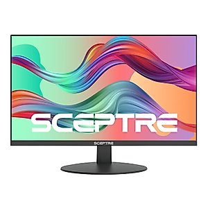 Sceptre IPS 27" LED Gaming Monitor 1920 x 1080p 75Hz 99% sRGB 320 Lux HDMI x2 VGA Build-in Speakers, FPS-RTS Machine Black (E278W-FPT series)