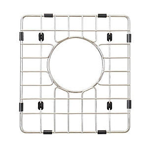 Starstar 15 x 15 inch Drop-in Topmount 304 Stainless Steel Single Bowl Bar/Kitchen/Laundry/Yard/Office Sink (With Grid)