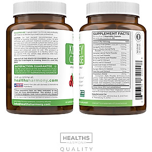Kidney Cleanse Detox & Repair (Non-GMO) Support Urinary Tract and Bladder Control - Powerful VitaCran Cranberry Extract & Natural Herbs - Kidney Health Supplement - 60 Vegetarian Capsules (No Pills)