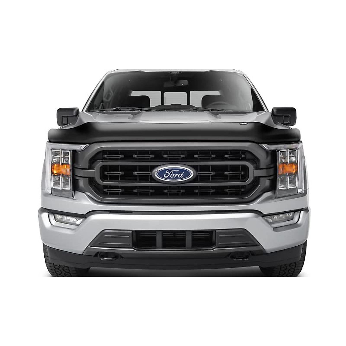 Auto Ventshade [AVS] Bugflector Hood Protector | Fits 2021 - 2024 Ford F - 150, High Profile - Smoke | 23621