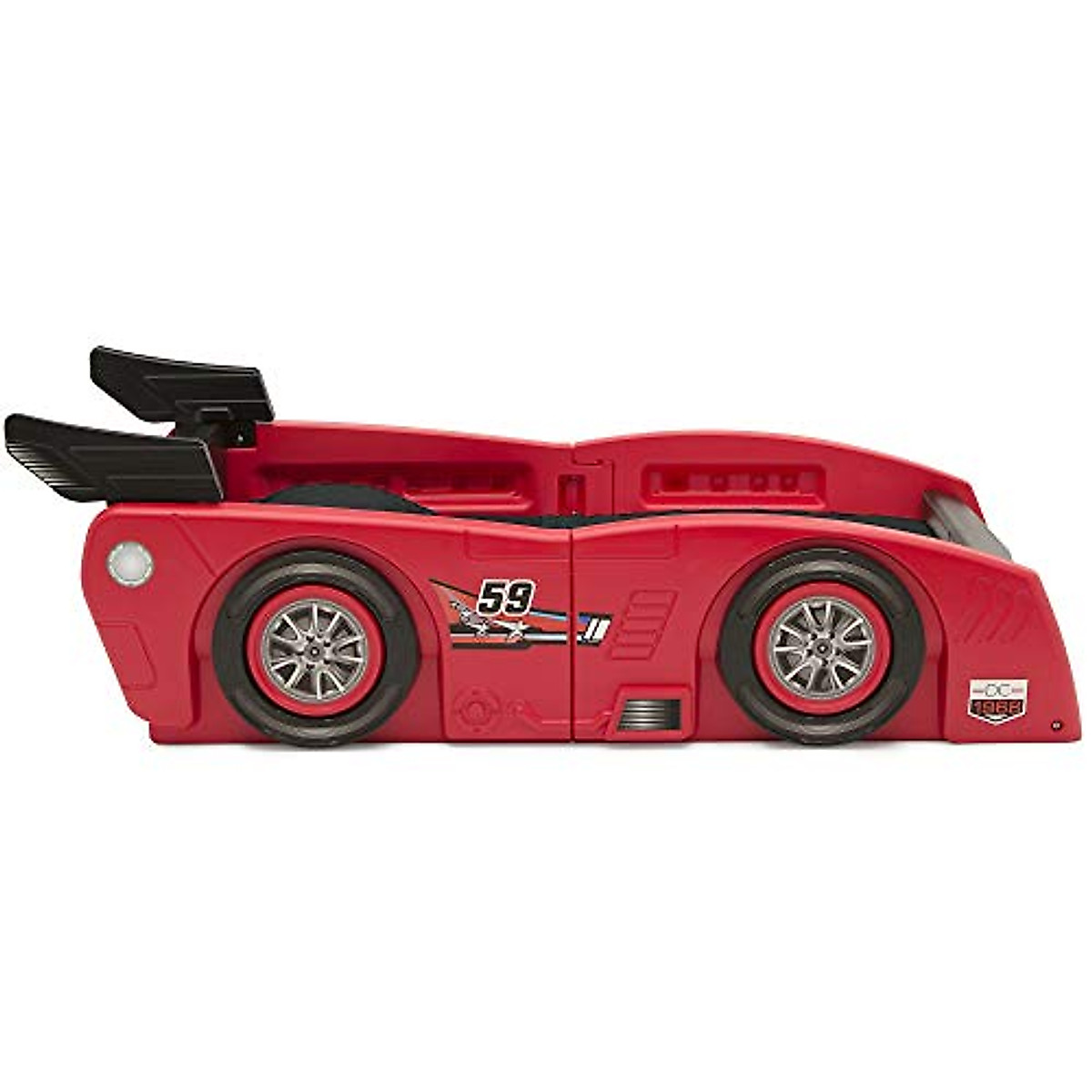 Delta Children Grand Prix Race Car Toddler-to-Twin Bed, Red