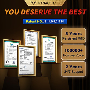 Paneceia Wireless Meat Thermometer Digital, 800FT Long Range Bluetooth Cooking Thermometer, Food Thermometer for Remote Monitoring of Grill, Oven, Smoker, Air Fryer, Rotisserie, iOS & Android App