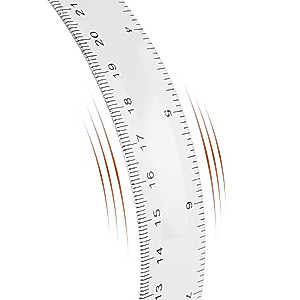 LEXININ 100 PCS 12 Inch Plastic Straight Ruler, 30cm Clear Measuring Ruler, Plastic Ruler for Class Home School Office