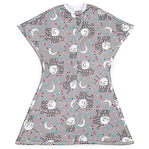 SleepingBaby Zipadee-Zip Transitional Swaddle Sack, 12-24 Month - Roomy Zipper Swaddle for Easy Diaper Changes and Proper Hip Development - Baby Swaddle Sack, Large - Goodnight Moon