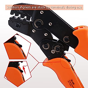 Twidec/Wire Crimping Pliers 2.8/4.8/6.3 mm Spade 26-16AMG Crimping Tools Manual Crimp Fold Tool for Open Barrel Terminals SN-48B