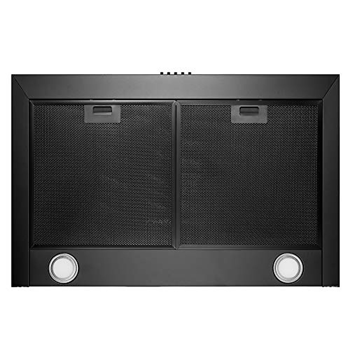 AKDY 30 in. Convertible Kitchen Wall Mount Range Hood with Carbon Filters in Black Painted Stainless Steel