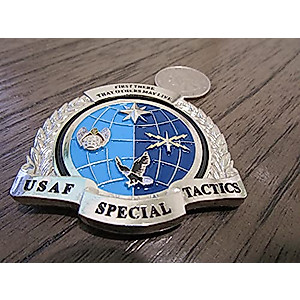 Set of 2 United States Air Force Special Forces Pararescueman Creed Pararescue PJ's Beret Skull & AFSOC Combat Control Challenge Coins