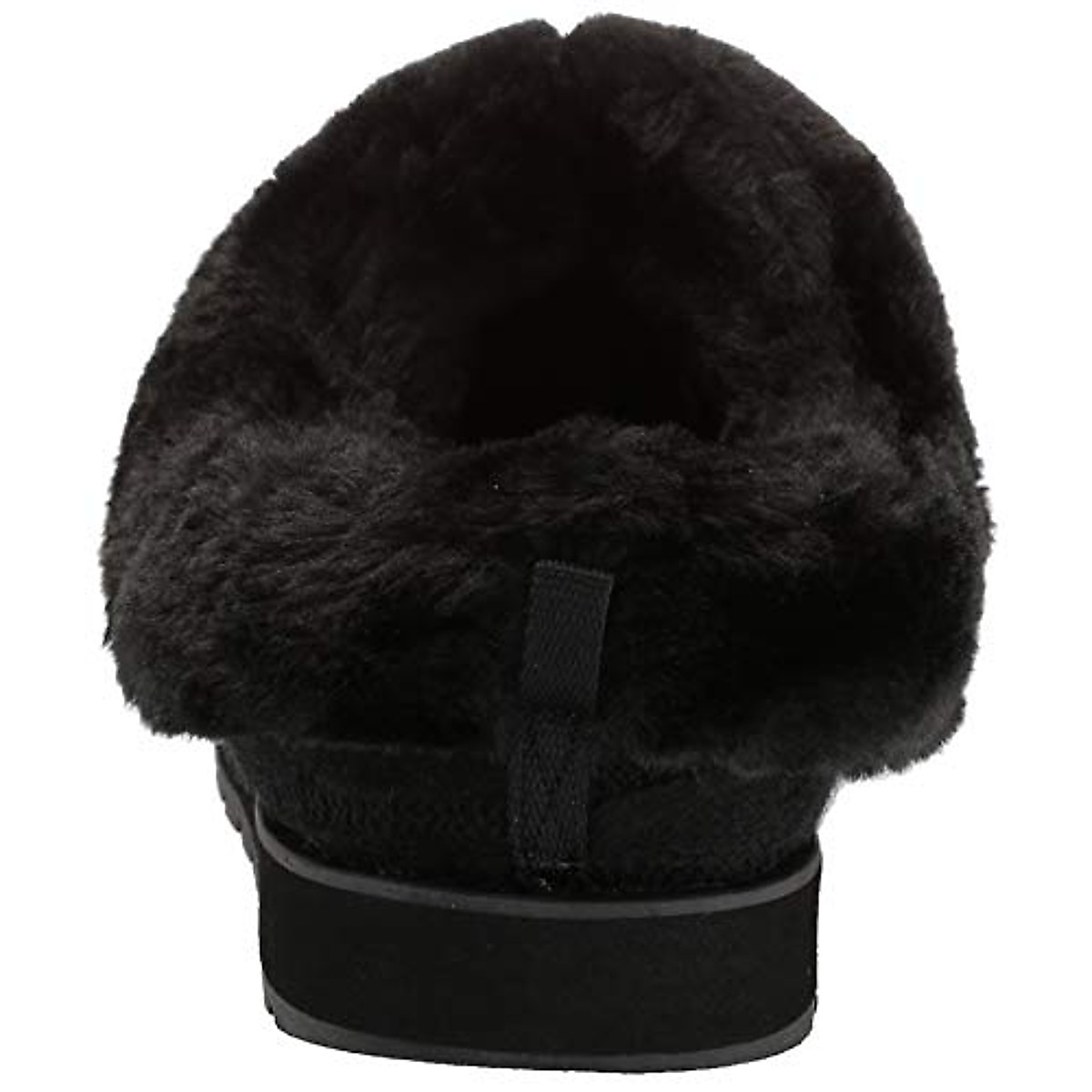 Skechers Women's Ice Angel Slipper, Black/Black, 7.5