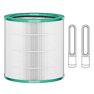 True HEPA Filter Compatible with Dyson Pure Cool Link and Tower TP02 and TP03 Models, Approx7.5  (Fit 1st & 2nd Generation), Part # 968126-03