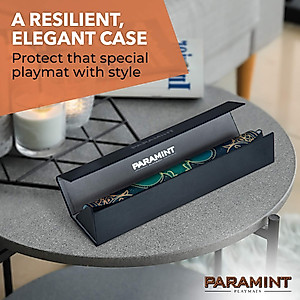 Paramint MatShield, Durable Playmat Case - Magic The Gathering, MTG Play Mat Tube - Premium Leatherette with Fabric Interior, Magnet Snap Closure by Daniel Ziegler