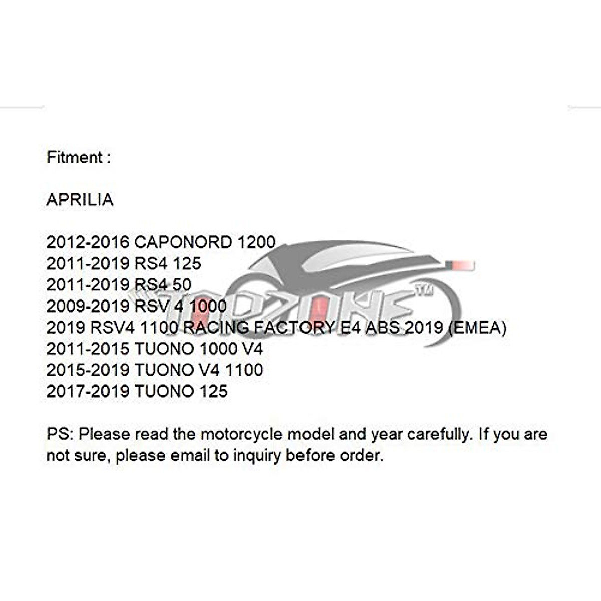 TOPZONE LED Brake Tail Light Integrated Turn signal Function Fit for APR-ILIA 2012-2016 CAPONORD 1200 (Transparent)