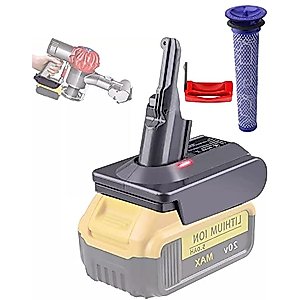 MAKBOS for Dyson V7V8 for Dewalt 20V60V Battery Adapter,for Dyson V7V8 Series V7V8 Absolute V7V8 Animal V7V8 Fluffy V7V8 Motorhead