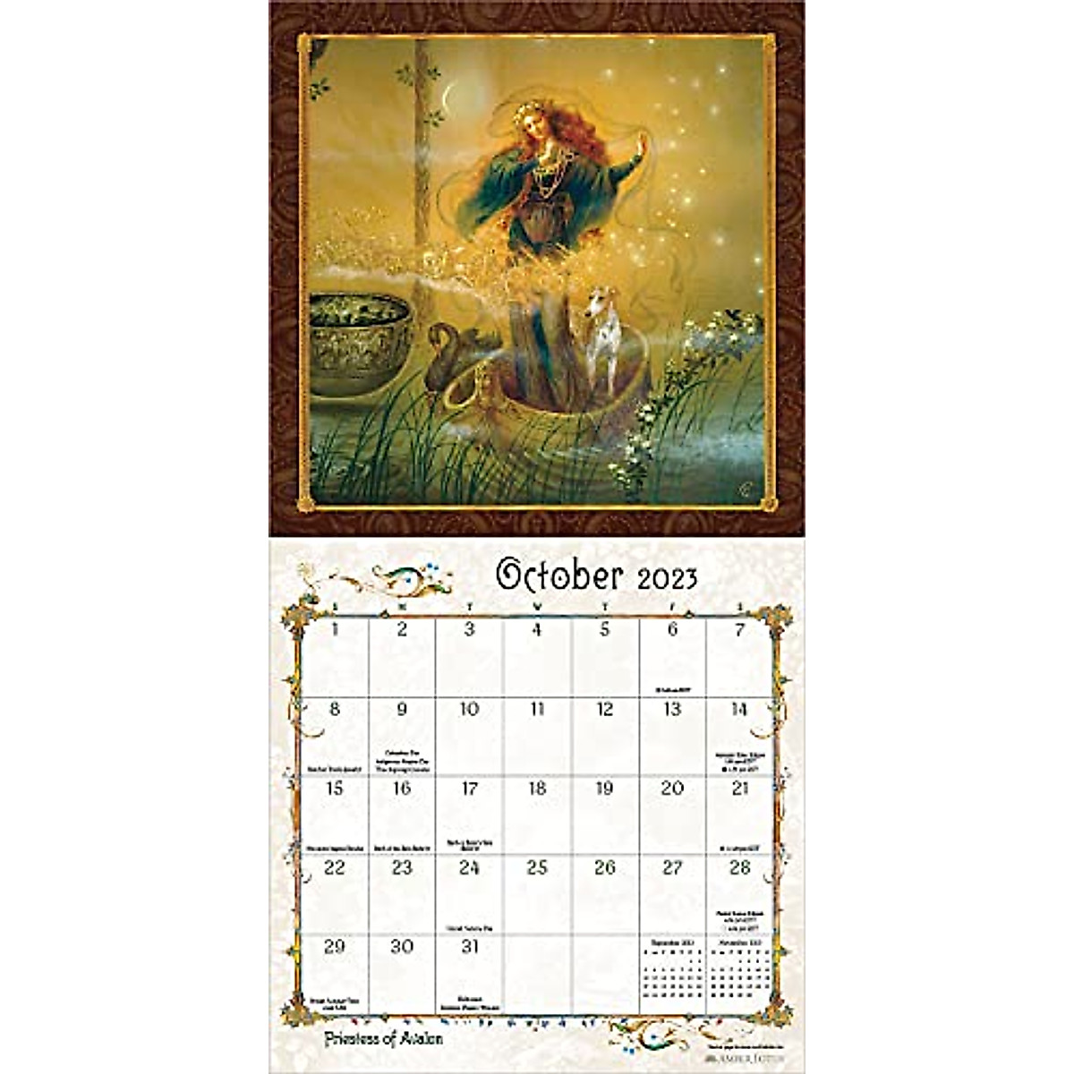 Women of Myth & Magic 2023 Fantasy Art Wall Calendar