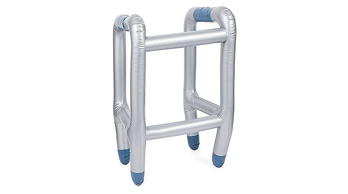 Funny Inflatable Walker & Cane Gag Gift for Parties